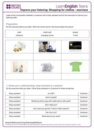 Shopping for clothes | PDF