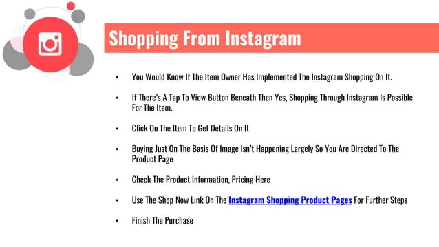 Shopping from instagram | PPTX