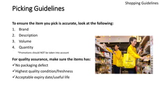 Shopping Guidelines | PPTX | Grocery Shopping | Shopping