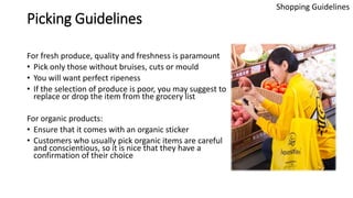 Shopping Guidelines | PPTX | Grocery Shopping | Shopping