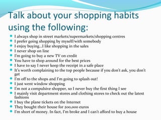 Shopping habits | PPT