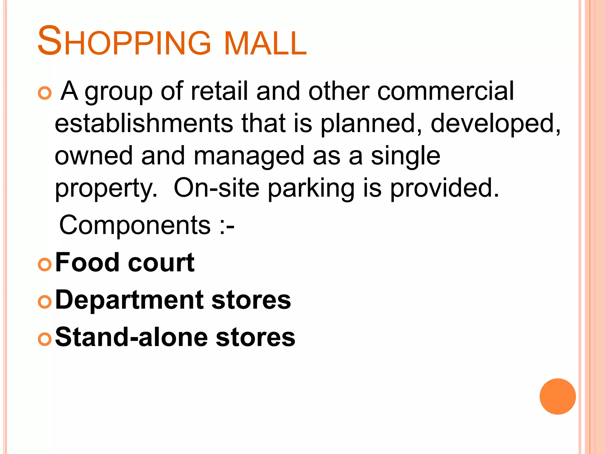 Shopping mall ppt | PPTX