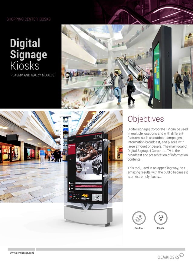 Shopping Mall Digital Kiosks and Digital Billboards | PDF