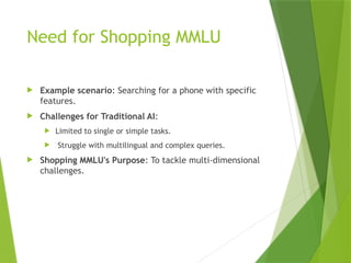 Shopping MMLU: The AI Benchmark Revolutionizing E-Commerce | PPTX
