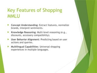 Shopping MMLU: The AI Benchmark Revolutionizing E-Commerce | PPTX