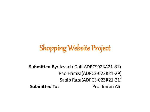 Shopping Website Project(ppt).pptx