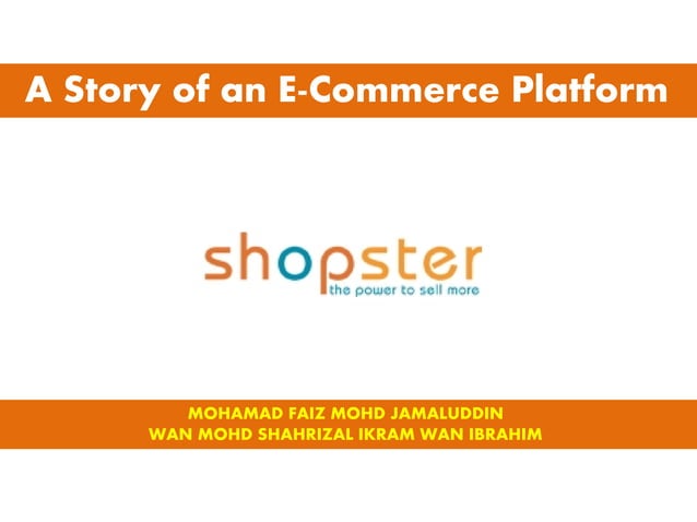 Shopster | PPT