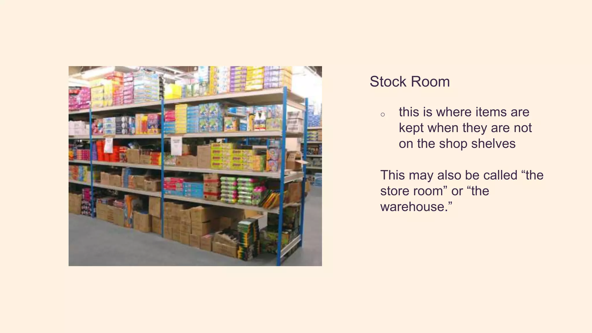 Vocabulary for Describing Shops [IELTS Speaking] | PPTX