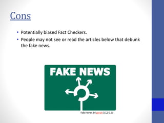 Facebook Fights Fake News Shop Talk | PPTX
