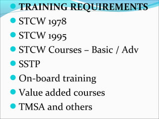 Shore based training for seafarers | PPT
