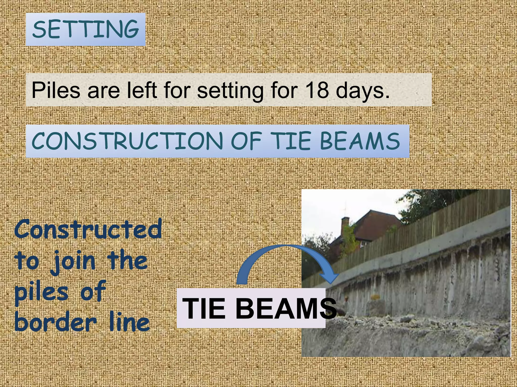 Shore pile construction | PPTX