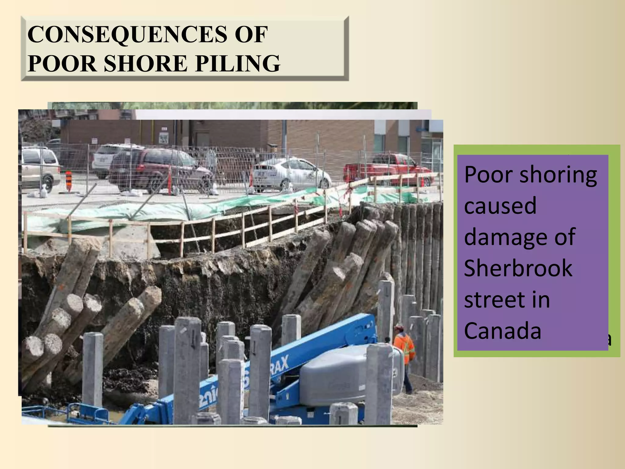 Shore pile construction | PPTX