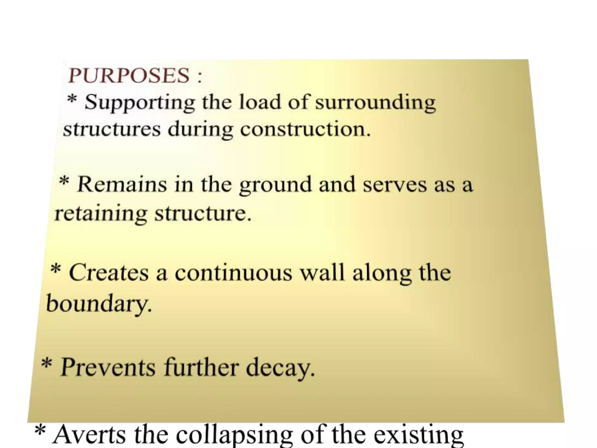 Shore pile construction | PPTX