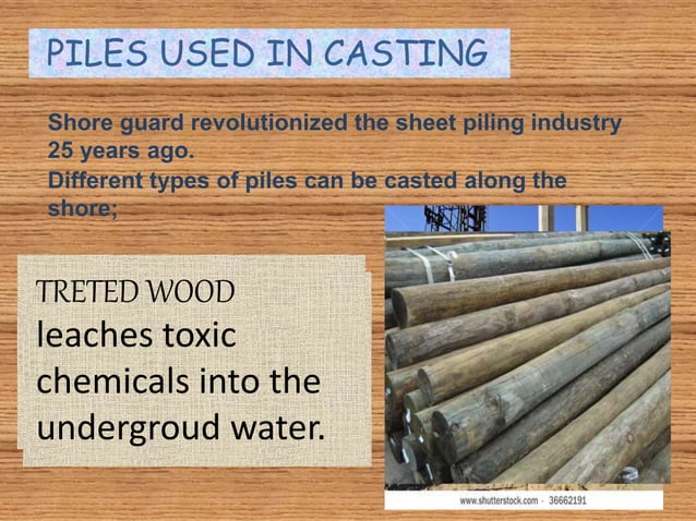 Shore pile construction | PPTX