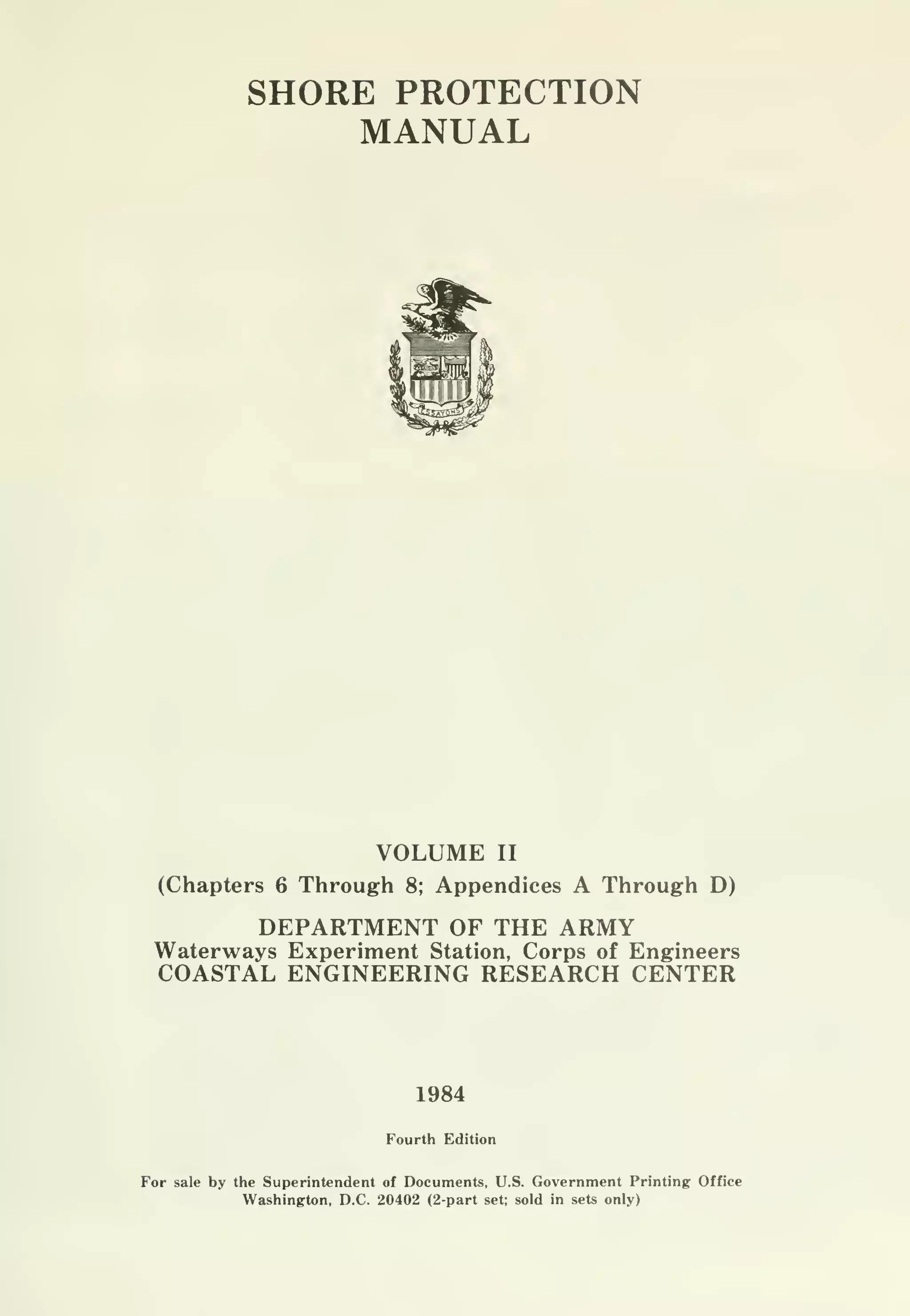 Shore protection manual-Volume II | PDF