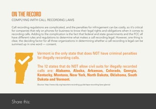 The Legality of Call Recording | PPT