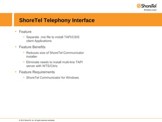 Shoretel 13 presentation | PPT