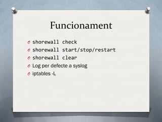 Introducció a Shorewall | PDF