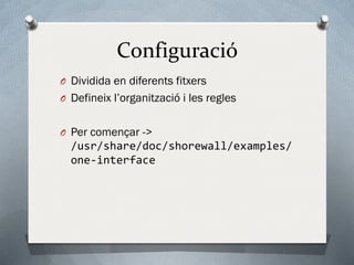 Introducció a Shorewall | PDF