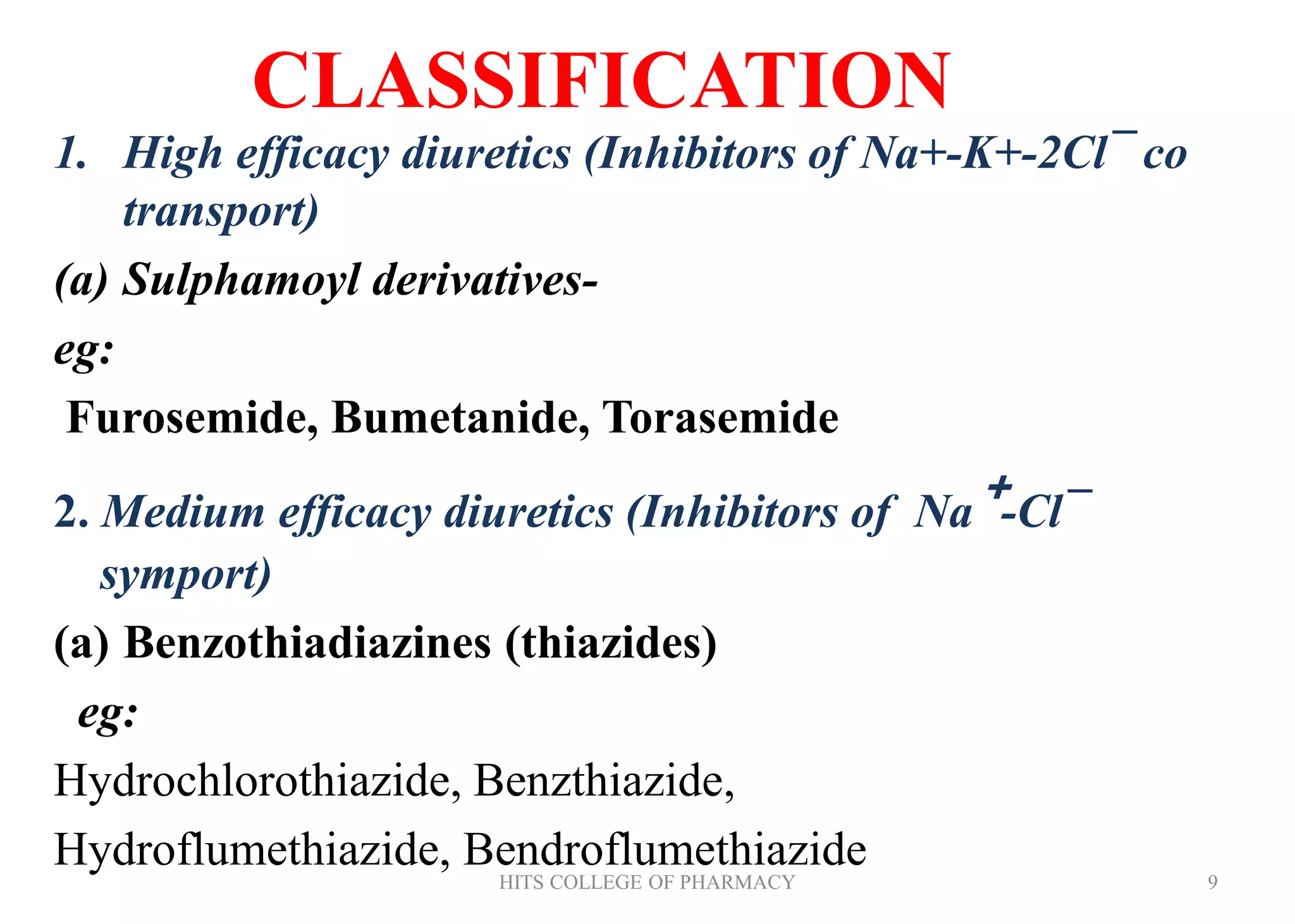 Diuretics (shoriful) | PPTX