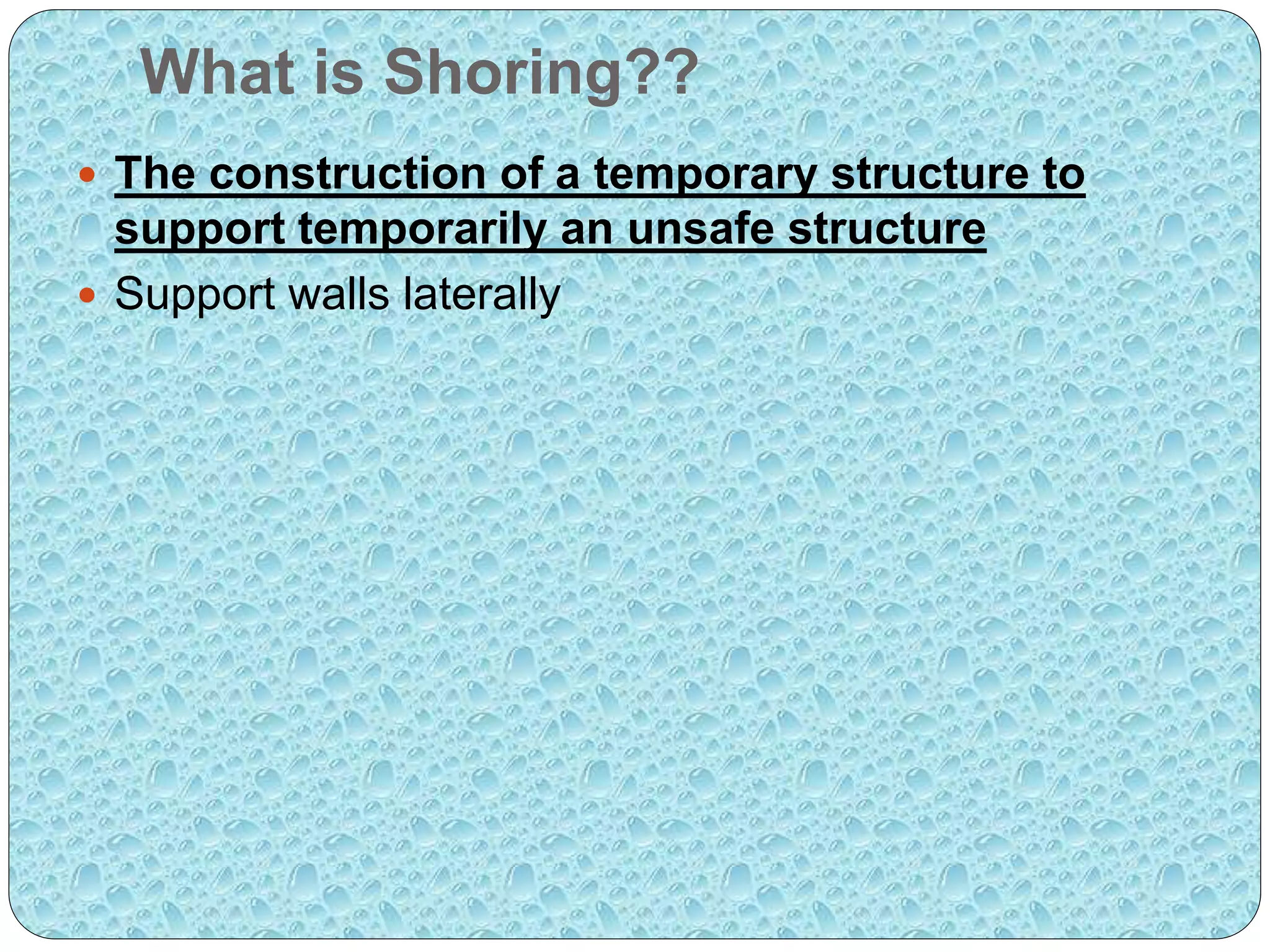 Shoring | PPTX