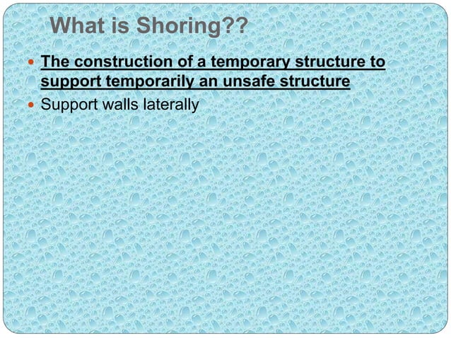Shoring | PPTX