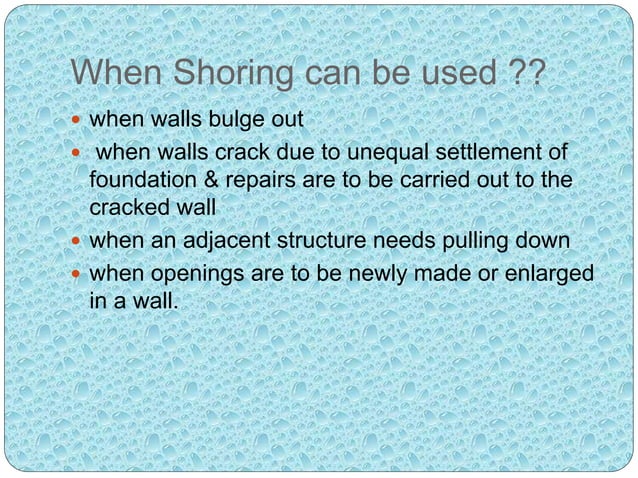 Shoring | PPTX