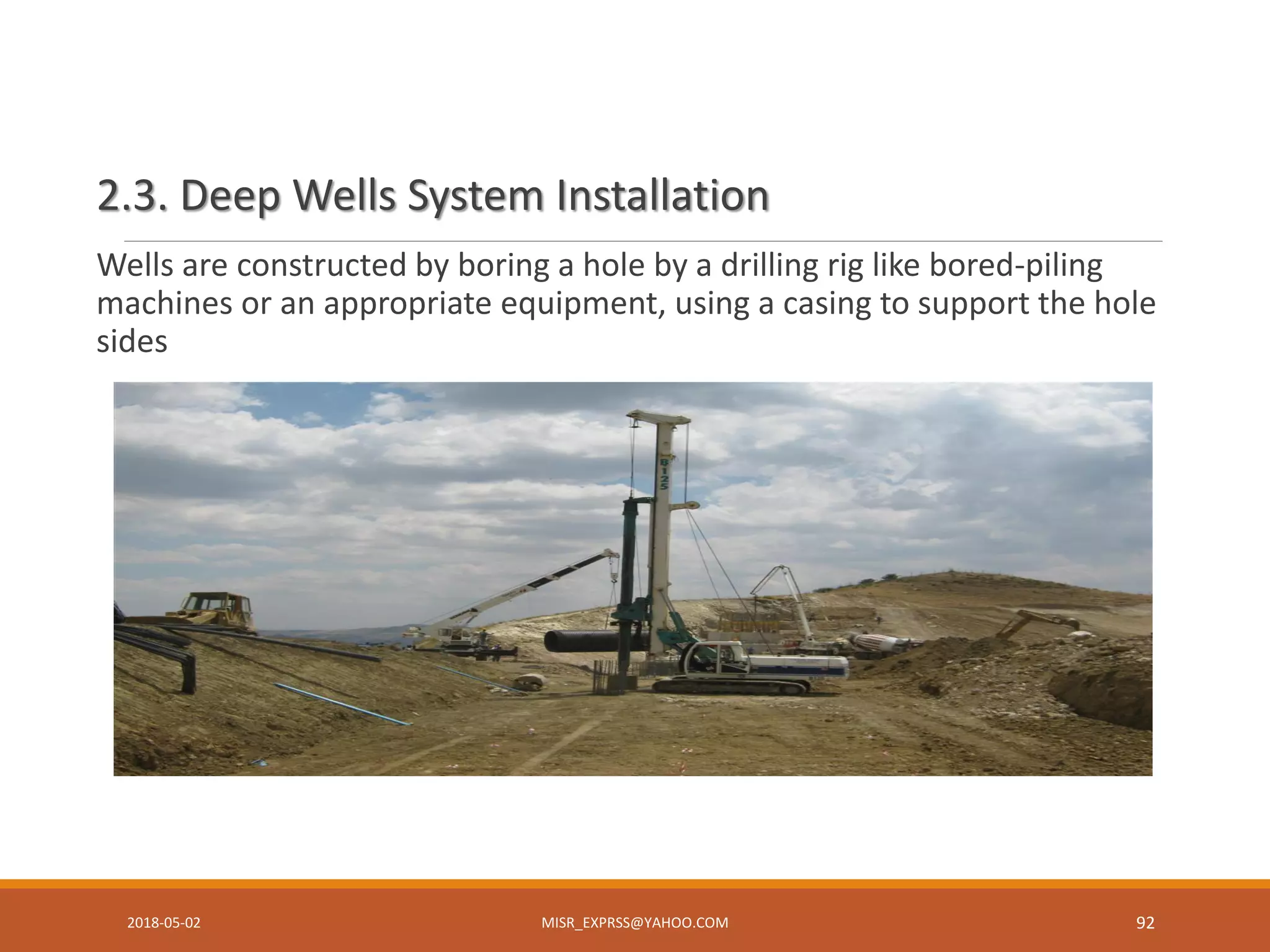 Shoring system and Dewatering | PDF