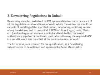 Shoring system and Dewatering | PDF