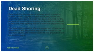 Shoring & underpinning | PPTX