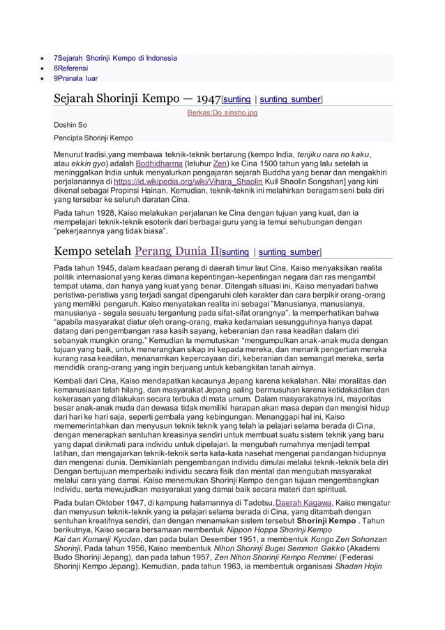 Shorinji kempo kokulikuler | PDF