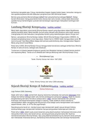 Shorinji kempo kokulikuler | PDF