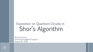 Cryptanalysis with a Quantum Computer - An Exposition on Shor's ...