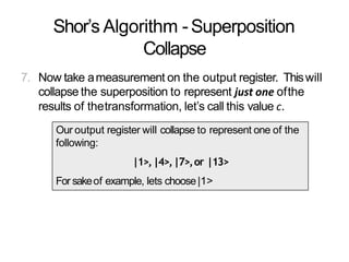 A basic overview to the Shor's algorithm | PDF | Programming Languages | Computing