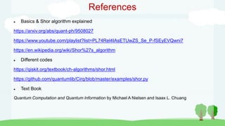 Shors'algorithm simplified.pptx | Physics | Science