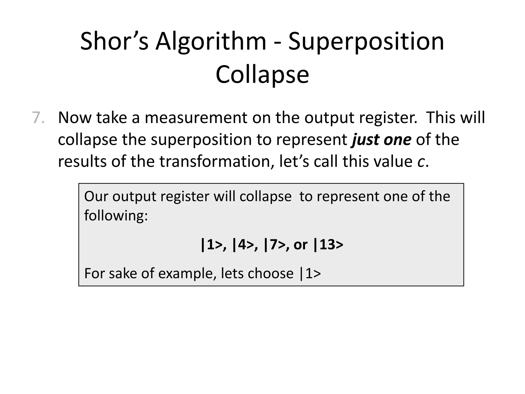 Shor’s algorithm the ppt | PPTX