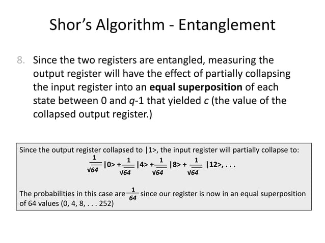 Shor’s algorithm the ppt | PPTX