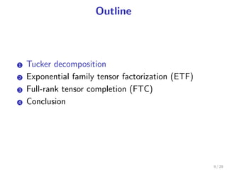 Generalization of Tensor Factorization and Applications | PDF