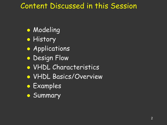 Short.course.introduction.to.vhdl for beginners | PPT