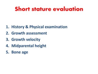 Short Stature | PPTX