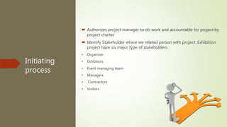 Project management for exhibition project | PPTX