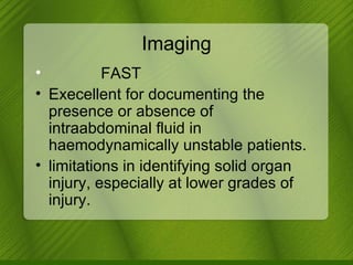 Splenic Trauma by Doctor Saleem | PPT