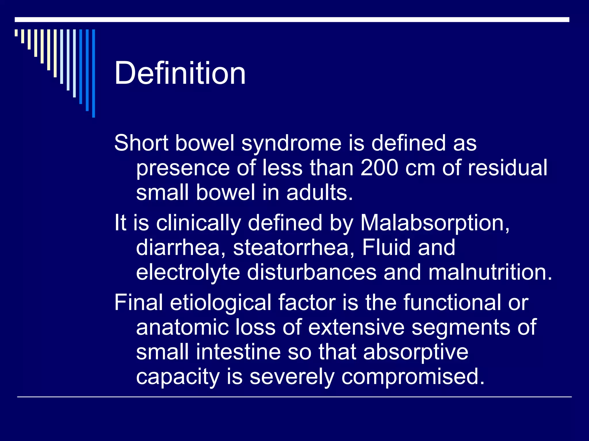 Short Bowel Syndrome | PPT