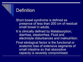 Short Bowel Syndrome | PPT