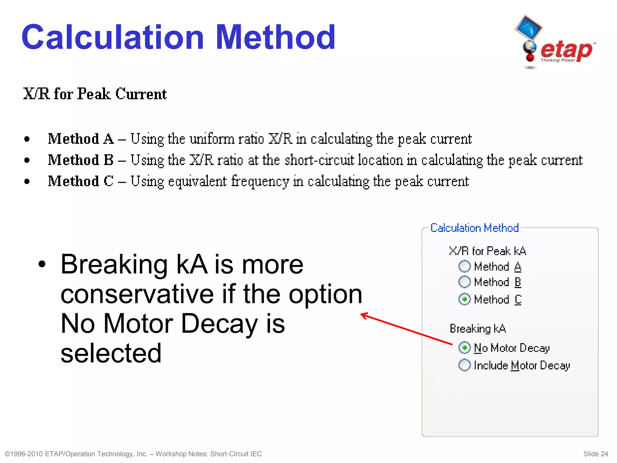 ETAP - Short circuit analysis iec standard | PDF