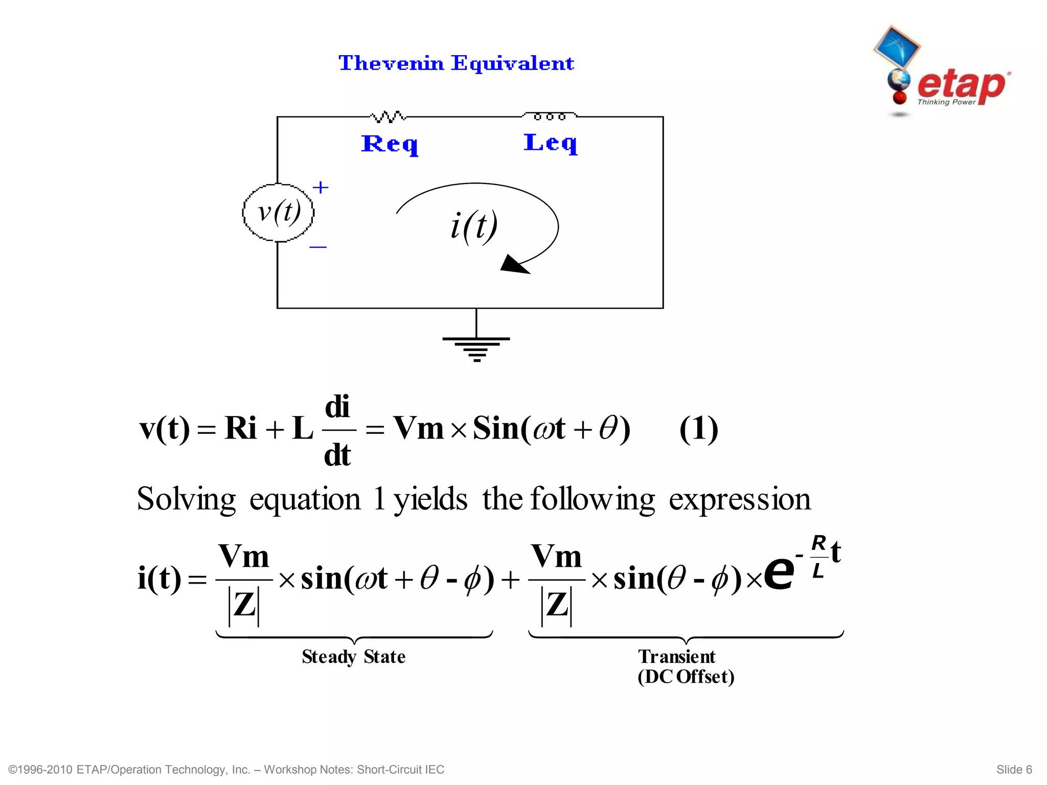 ETAP - Short circuit analysis iec standard | PDF