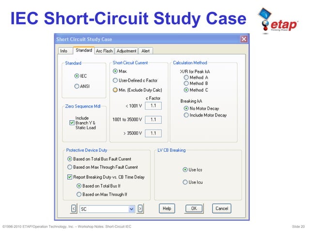 ETAP - Short circuit analysis iec standard | PDF | Technology & Computing