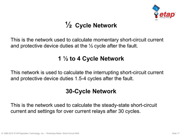 ETAP - Short circuit ansi standard | PDF