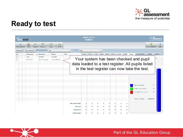 Short guide testwise