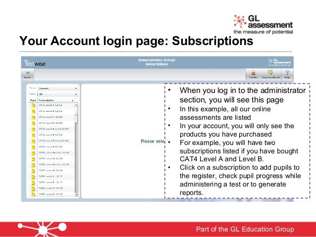 Short guide testwise